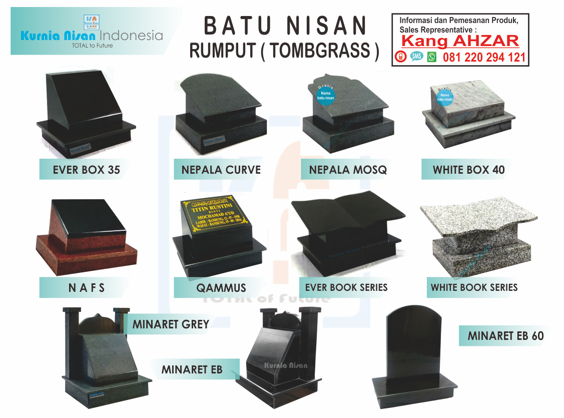 40 Model Batu Nisan Makam Kuburan Islam dan Kristen Terbaru - Model ...
