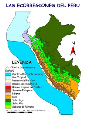 cambio PERÚ: CUENCA, HÁBITAT, ECOSISTEMA Y REGIONES NATURALES