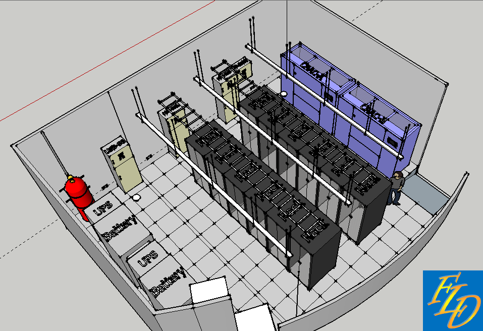 Freelance Drafting: Data Centre 1 - SketchUp