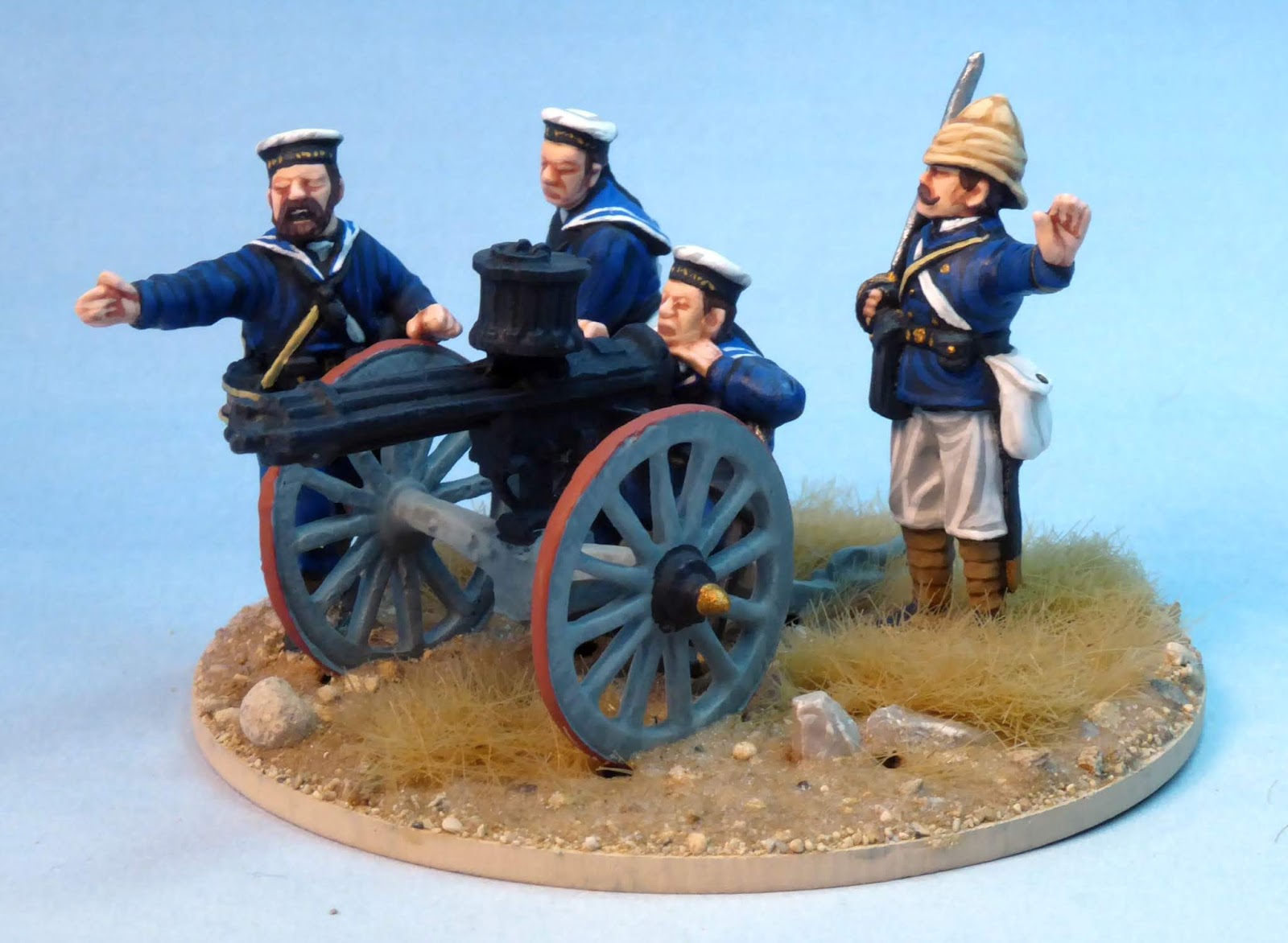 Over Open Sights: Perry Miniatures Sudan Naval Brigade Gatling Gun and crew