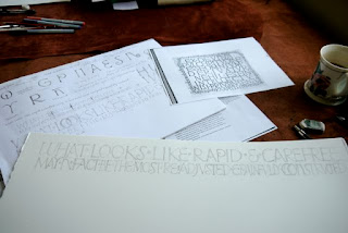 Pen and Ink Calligraphy: David Jones at Ditchling