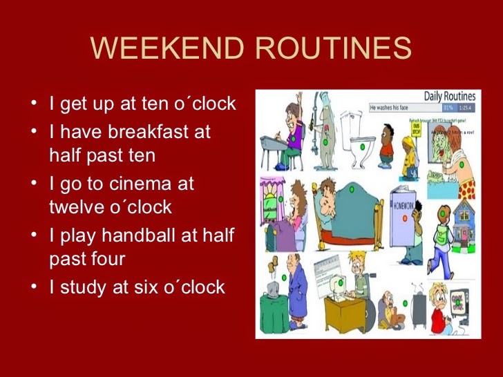 THE ENGLISH CLASSROOM BY MªJOSÉ MUELA: DAILY ROUTINES (4TH PRIMARY)