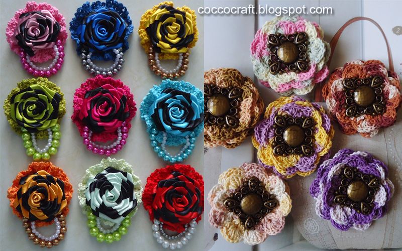10 Crochet Flower Ideas For Accessories - Funcolor Craft