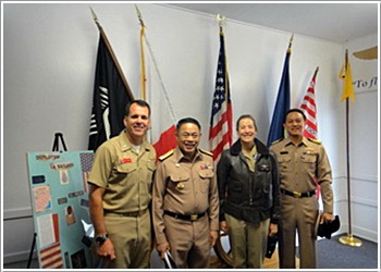 THAIDEFENSE-NEWS: ปธ.คปษ.ทร. และคณะ เยี่ยมชมการปฏิบัติงานของฝูงบินปราบ ...