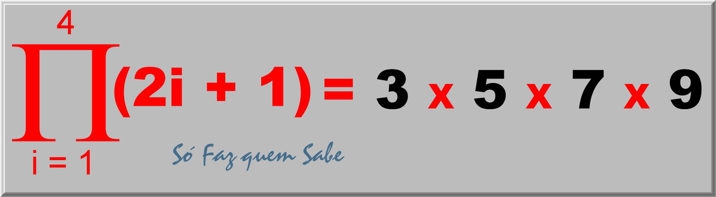 Um símbolo para o Produtório Definido. A notação PI para produtório ...