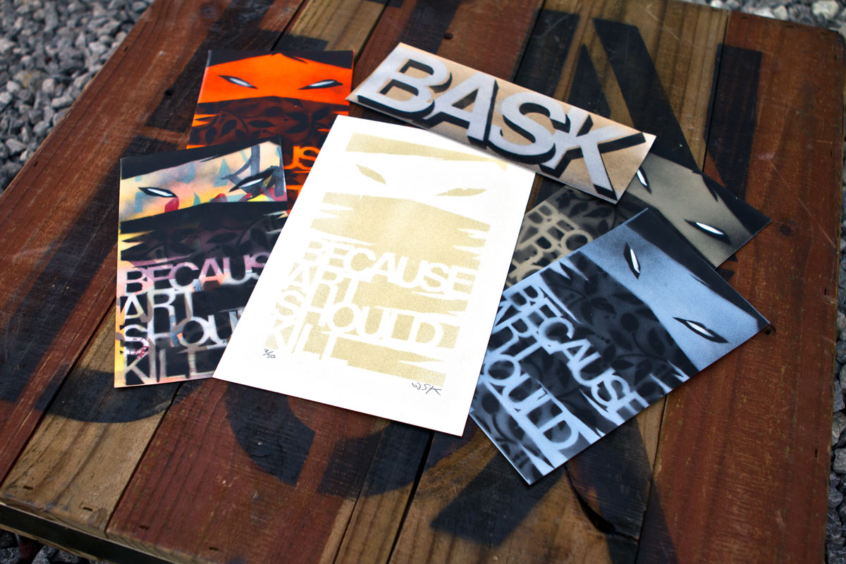 INSIDE THE ROCK POSTER FRAME BLOG: BASK Because Art Should Kill Print ...