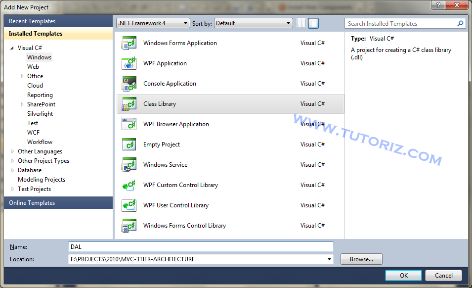 TOTORIZ.COM: 3 TIER ARCHITECTURE IN ASP.NET MVC | DAL BAL