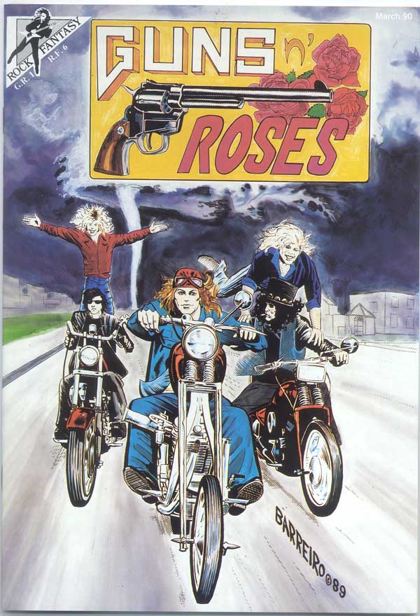 POP CULTURE SHOP: GUNS 'N ROSES #1 COMIC BOOK AXL ROSE SLASH DUFF IZZY ...