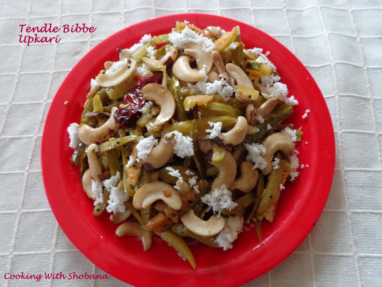 Cooking With Shobana : TENDLE BIBBE UPKARI