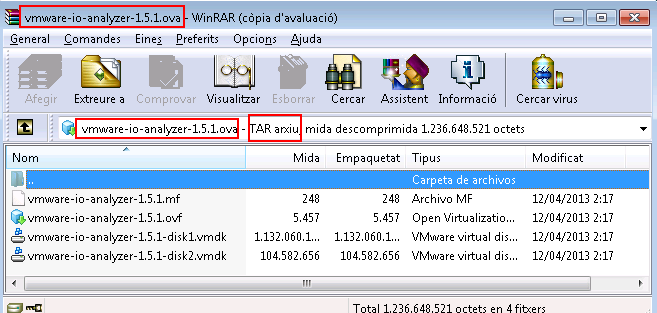 VMWare: Formatos OVA y OVF | SYSADMIT