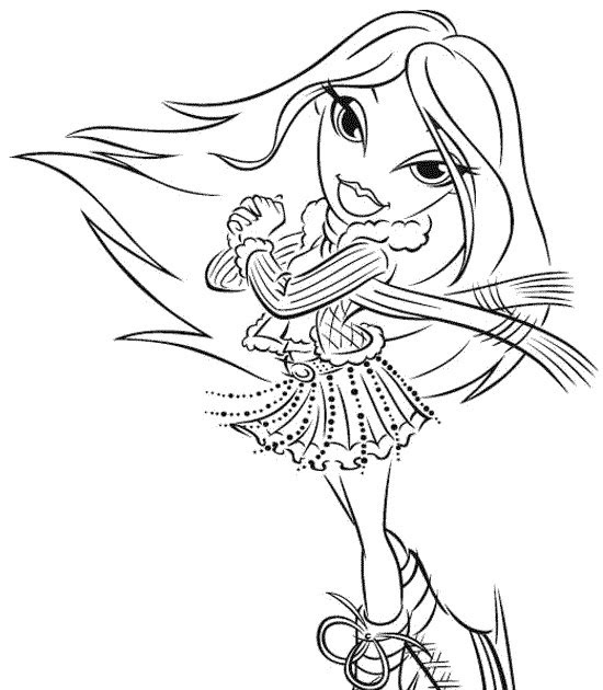 Bratz The Group Coloring Pages