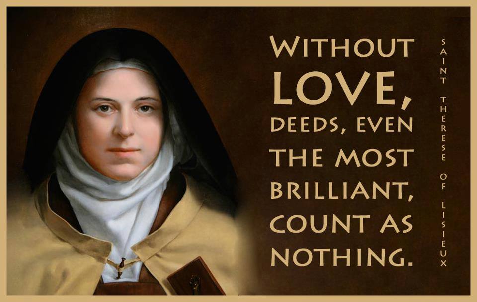 St Therese Of Lisieux Quotes On Love Chock Full E Zine Frame Store