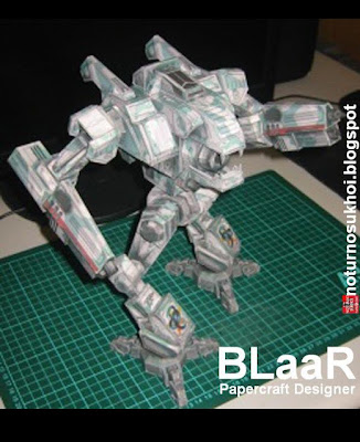 Mechwarrior 4: Mektek Wildcat Mech Papercraft | Papercraft Paradise ...