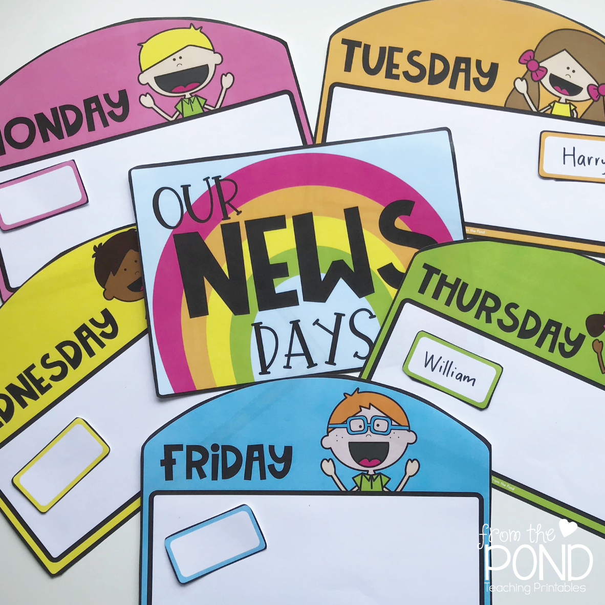 Classroom News Charts | From the Pond