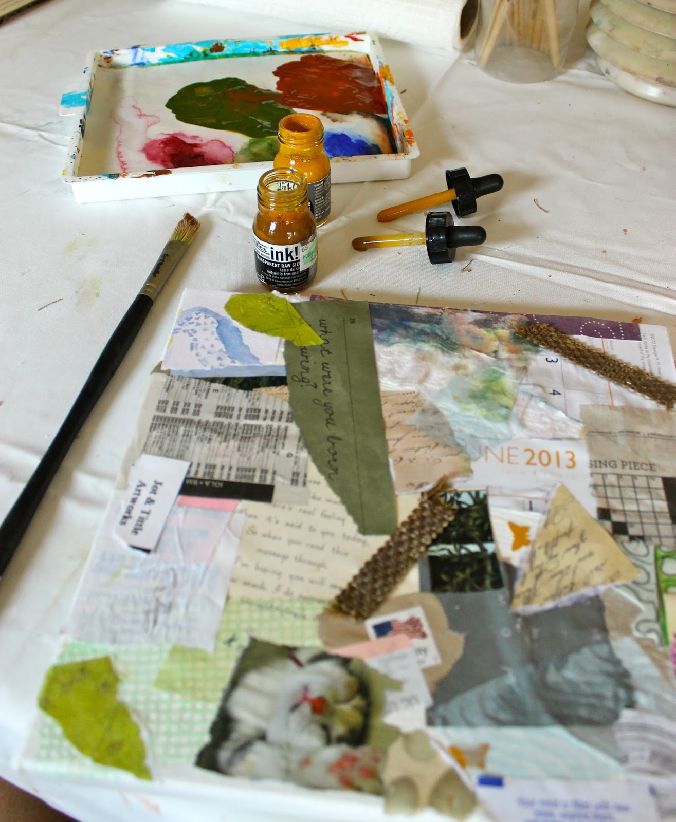 Artist,Laurie Grawl: Self Expression Collage Mixed Media Group Online ...