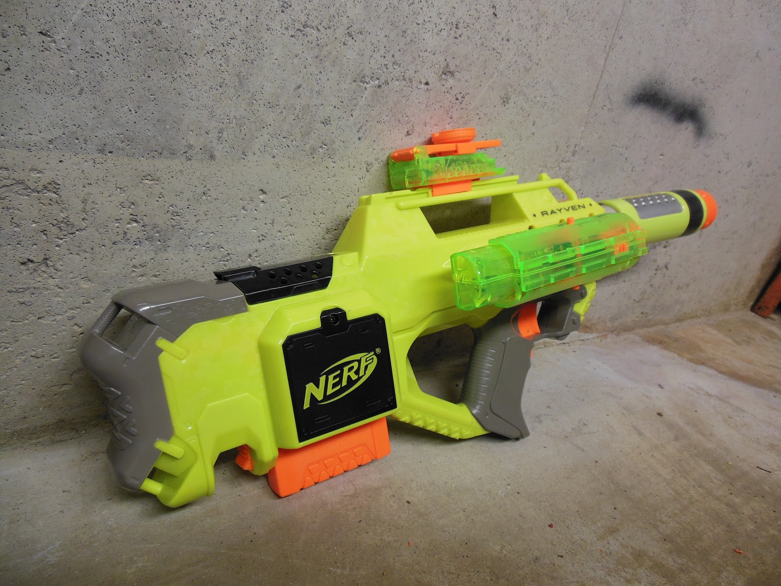 Lasagna678 Nerf Mods: Lime Green Rayven Accessories