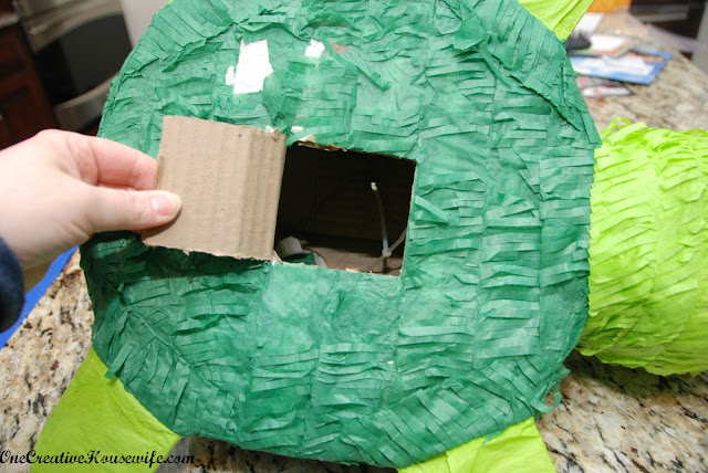 One Creative Housewife: How To Make A Pull-String Pinata From A Regular ...