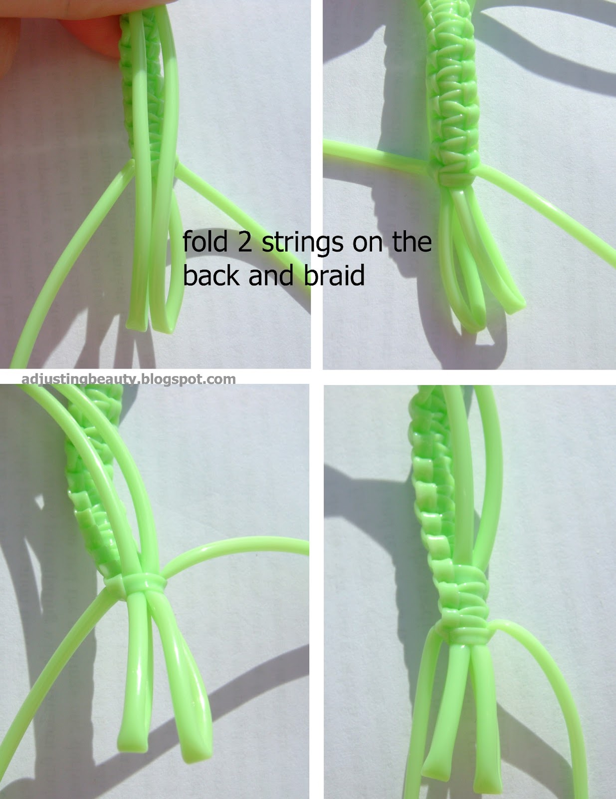 DIY: Cobra braid bracelets - Adjusting Beauty