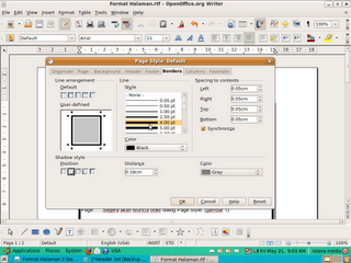 Tutorial Open Office.Org Writer: PENGATURAN MARGIN DI OPENOFFICE.ORG