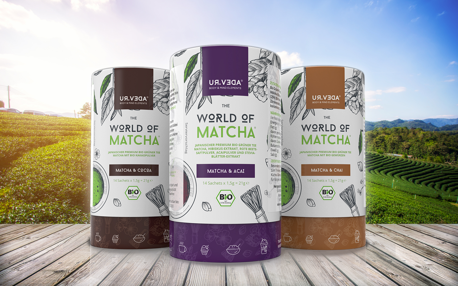 World Of Matcha – Organic Matcha Superfood Mix – Packaging Of The World
