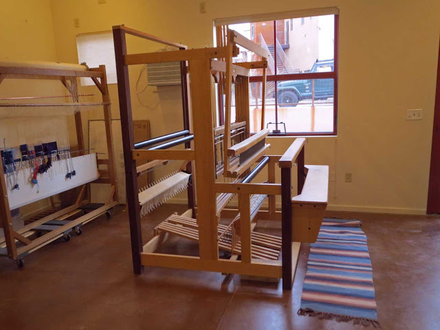 Rebecca Mezoff, Tapestry Artist: The Harrisville Rug Loom returns!