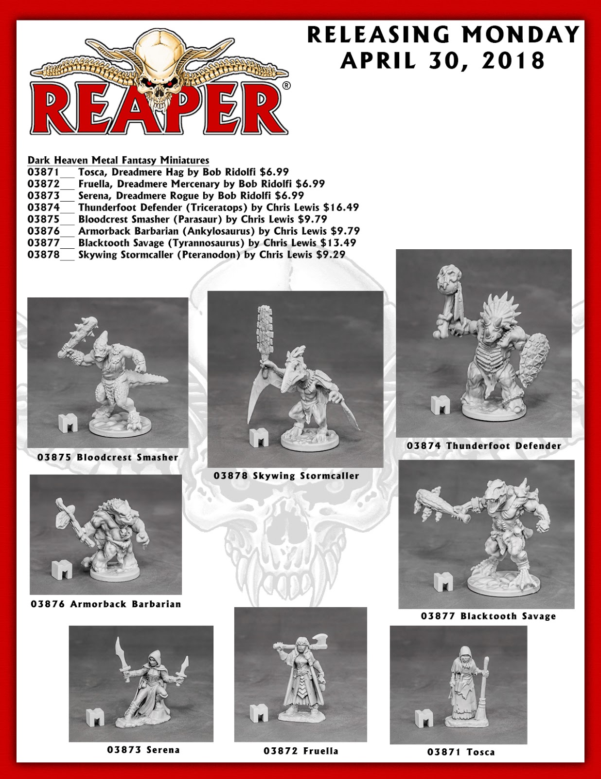 Tabletop Fix: Reaper Miniatures - New Releases