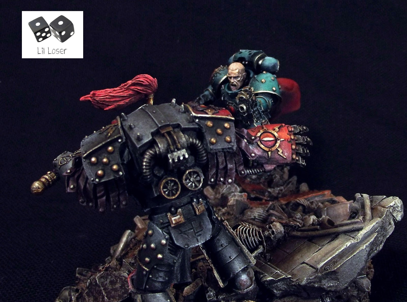 "For all you know is a heap of broken images". Abaddon vs. Loken ...