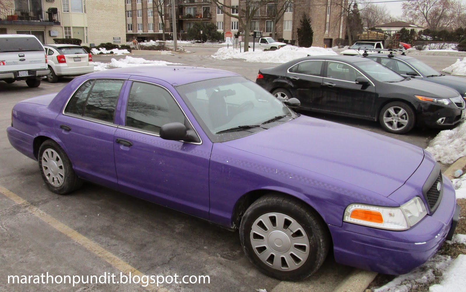 Marathon Pundit: (Classic car) Purple 2006 Ford Police Interceptor