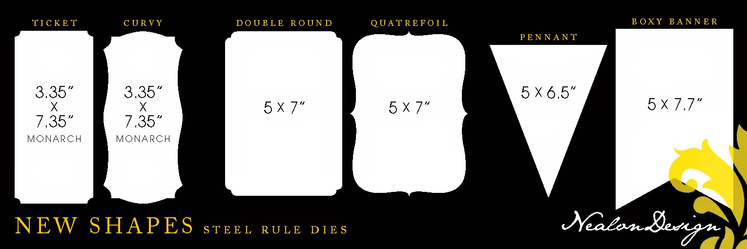 Nealon Design: NEW SHAPES for invitations & banners!