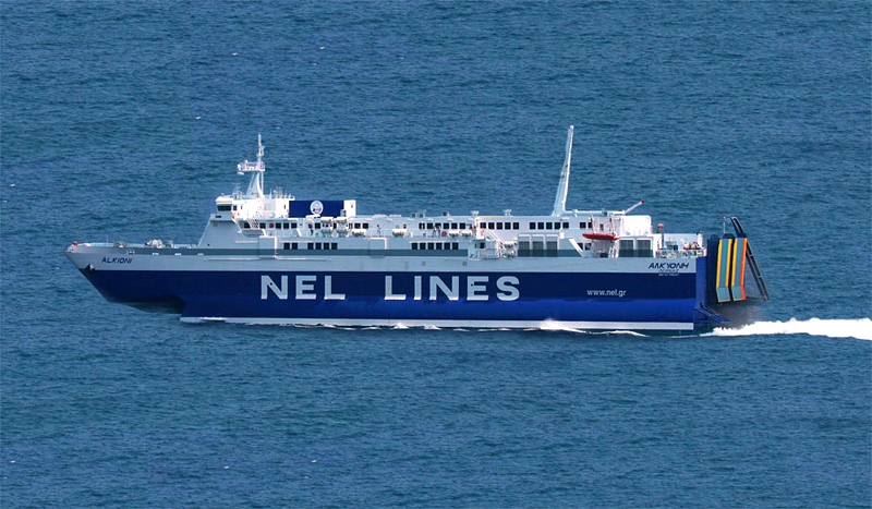 O Porto da Graciosa: HSC "Alkioni", na frota da Atlânticoline em 2016