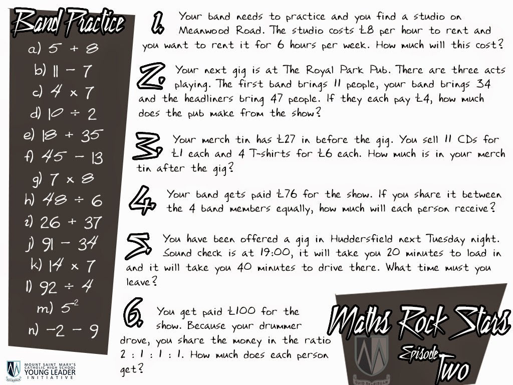 To infinity... and beyond: Maths Rock Stars Revisited