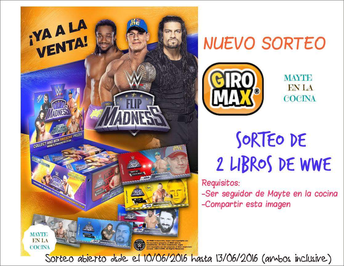 SORTEO 2 LIBROS WEB CON GIROMAX — MAYTE EN LA COCINA SORTEO 2 LIBROS WEB CON GIROMAX — MAYTE EN LA COCINA