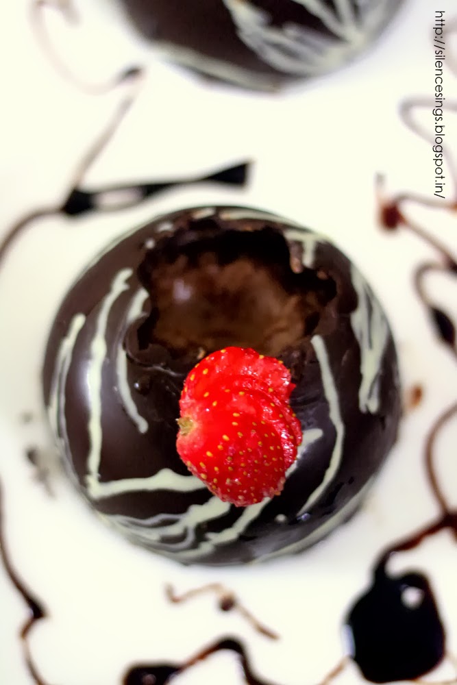 Silence sings..........: Chocolate Mousse in Chocolate Shell