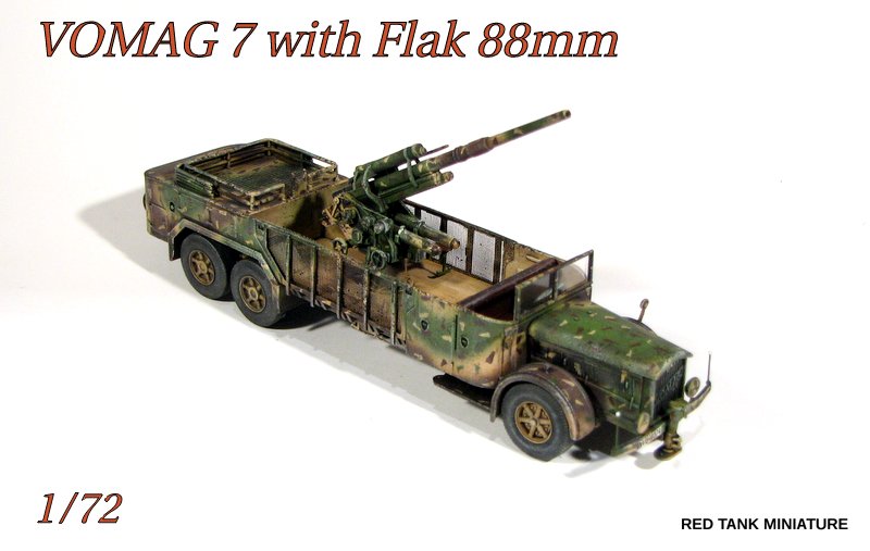 Gulumik Military Models: VOMAG 7 with Flak 88mm 1/72
