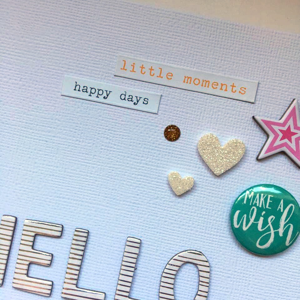 The Scrappery Kit Club Blog: "Hello Twenty Seventeen" Layout with Lisa