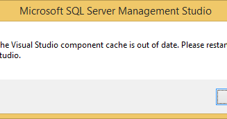 Dinesh's Blog :::: Being Compiled ::::: Management Studio Error: The ...