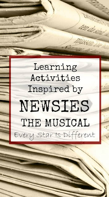 Learning Activities inspired by Newsies The Musical (Free Printable ...