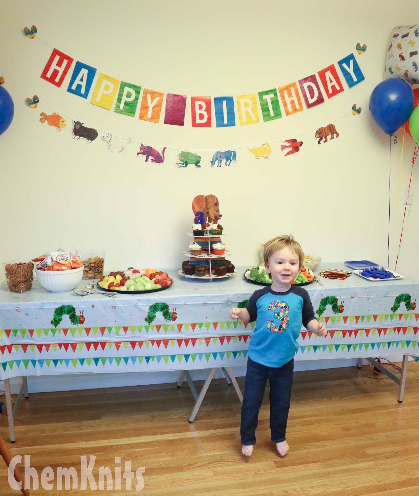 ChemKnits: Lucky's Brown Bear Birthday T-shirt