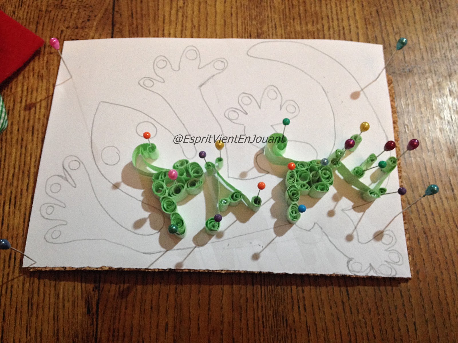 L'esprit vient en jouant: Réaliser une carte salamandre en quilling ...