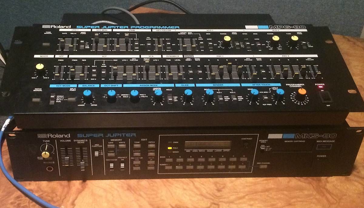 MATRIXSYNTH: Roland Super Jupiter MKS-80 Rev 4 and MPG80 Programmer