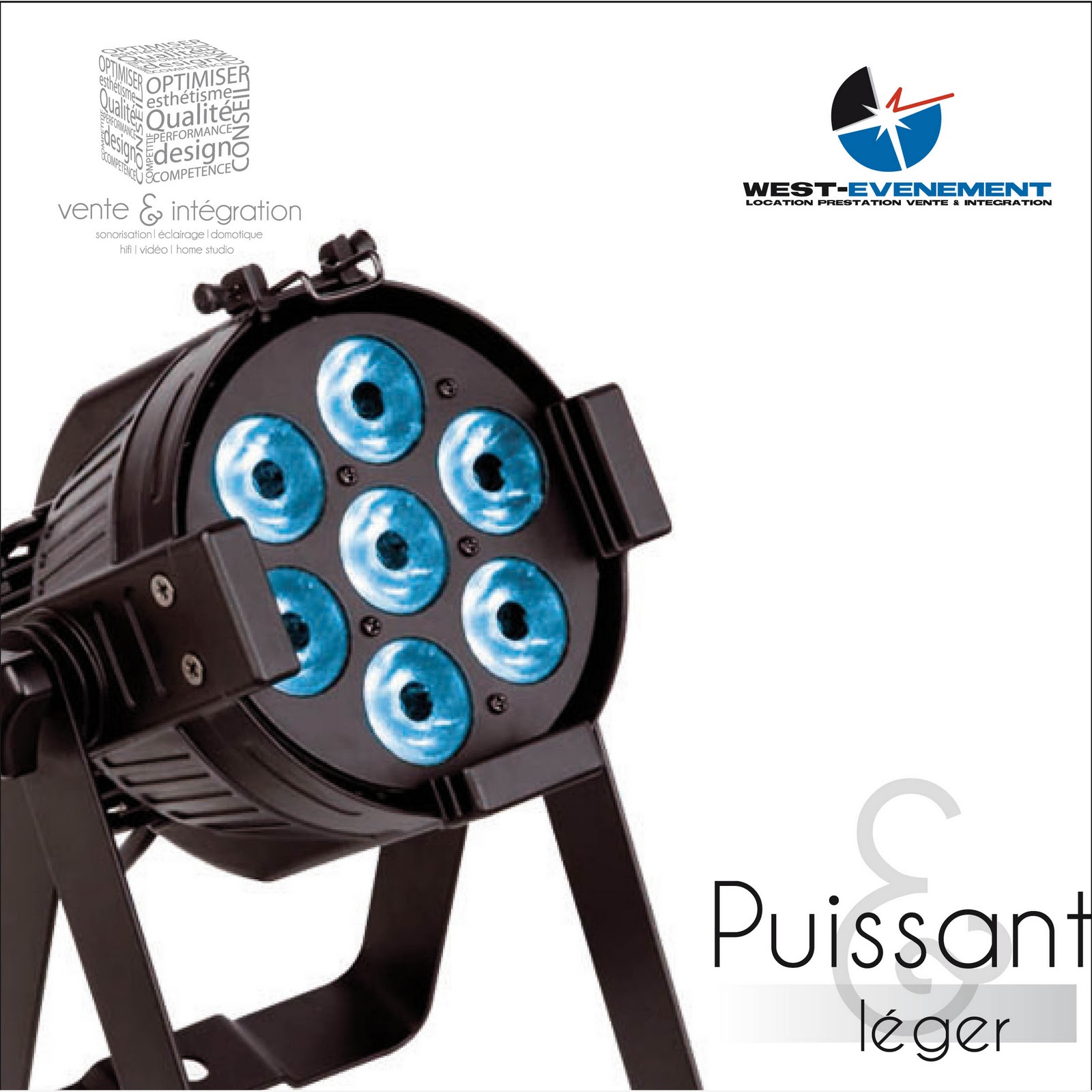 WEST EVENEMENT vente & intégration: Projecteur de scène à LEDs RGB