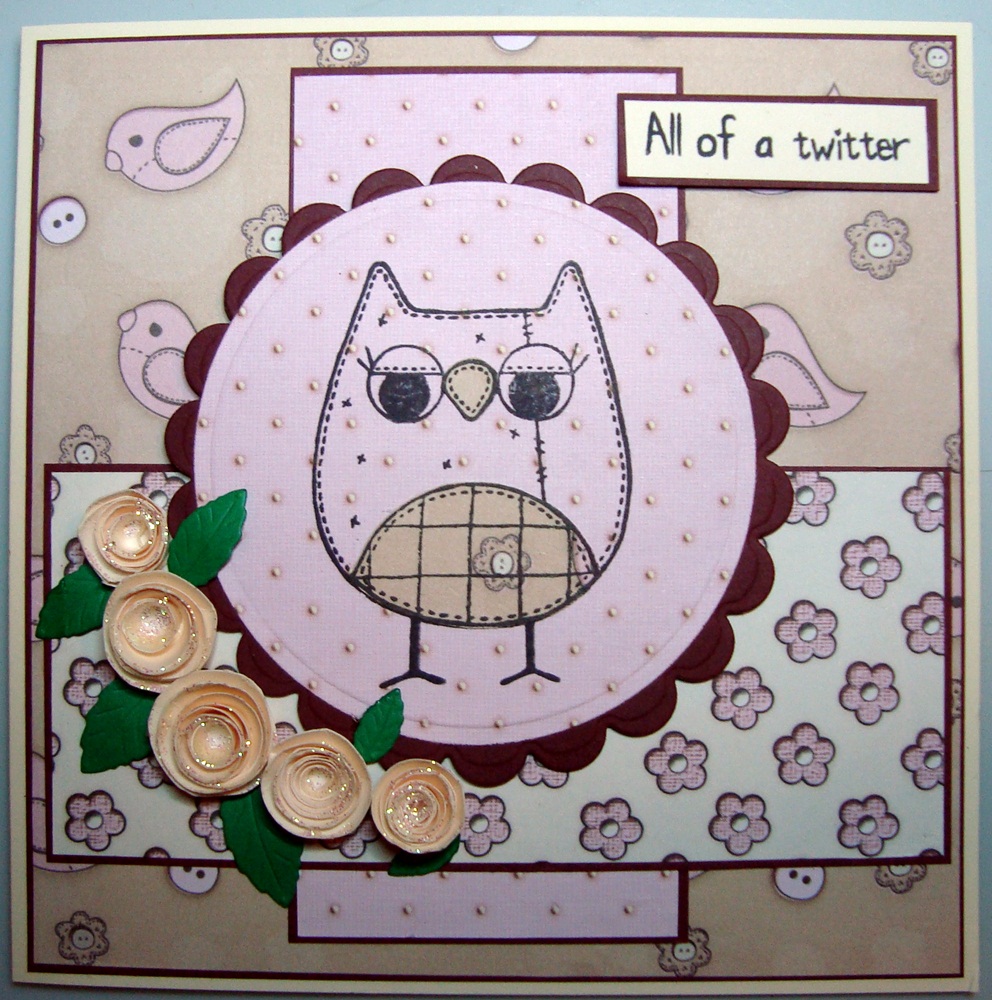 Shirley Rose Cards: Woodware Owl