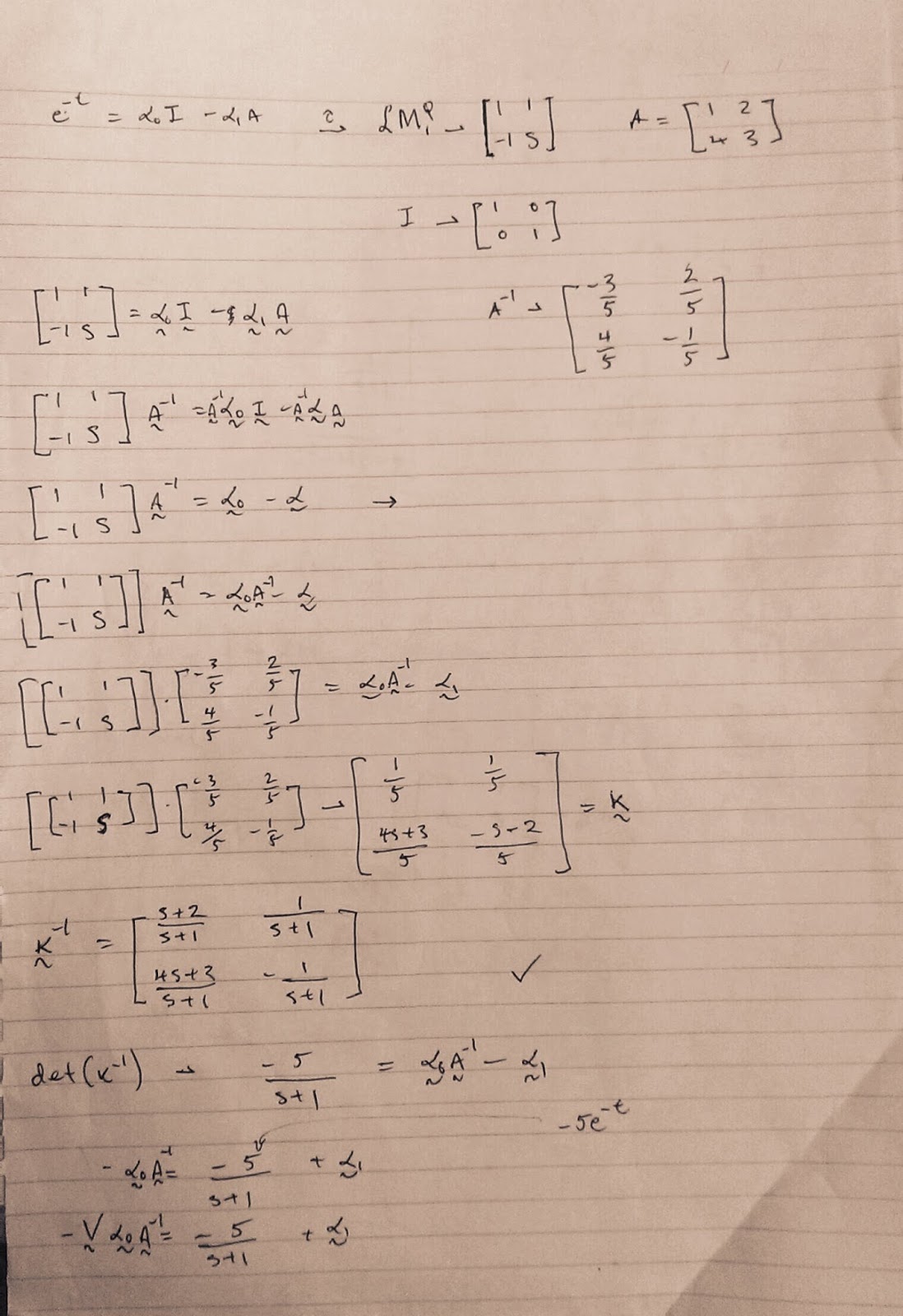 Mathematics: Solving matrix functions using Laplace transform of Caley ...