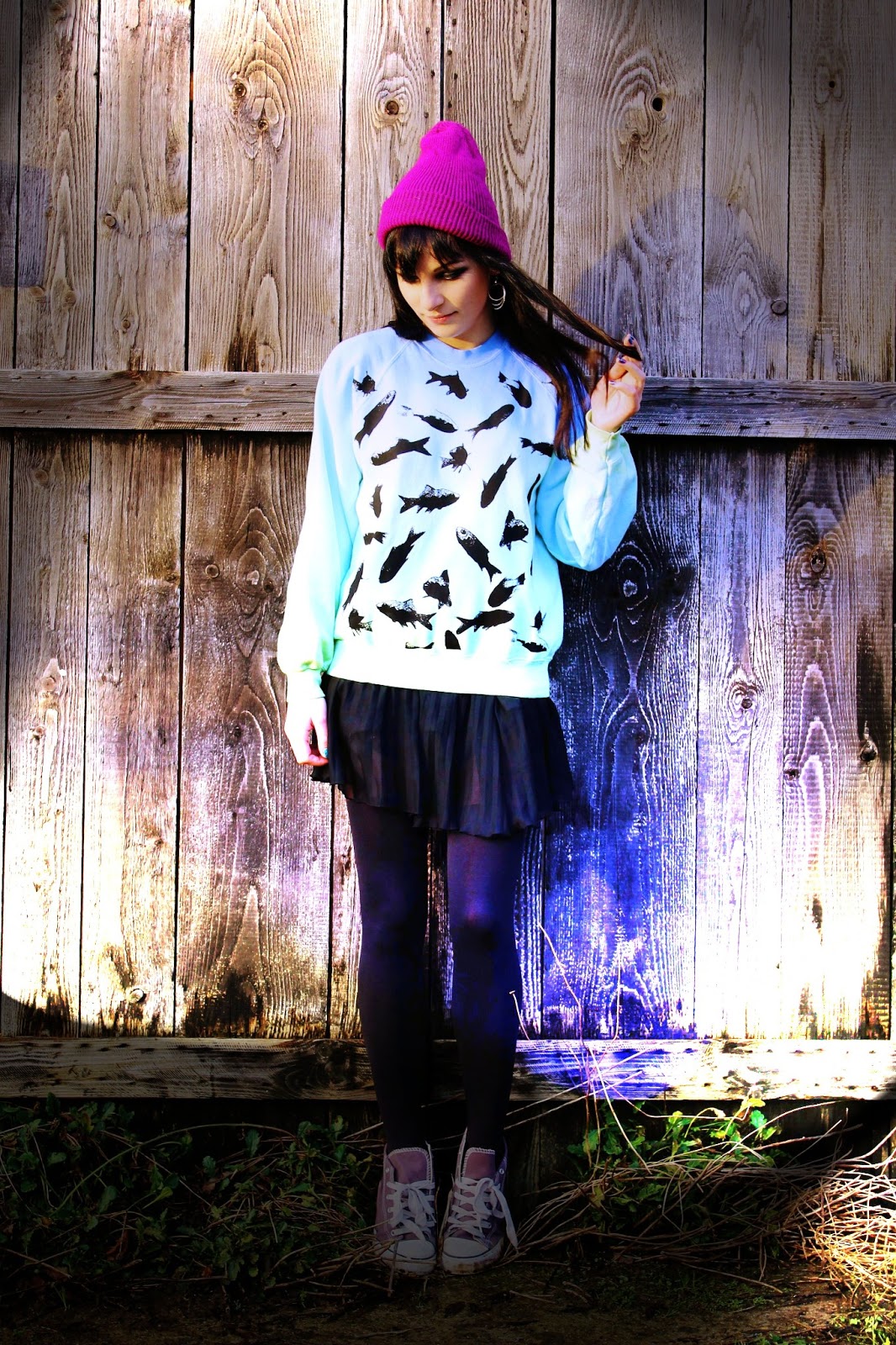 Good Morning Mr Magpie: Good Morning Mr Magpie Print: Goldfish Sweater