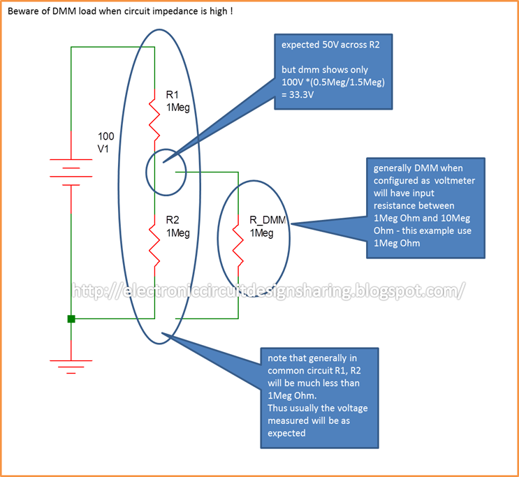 Electronic Circuit Design Sharing: Debug - DMM loading