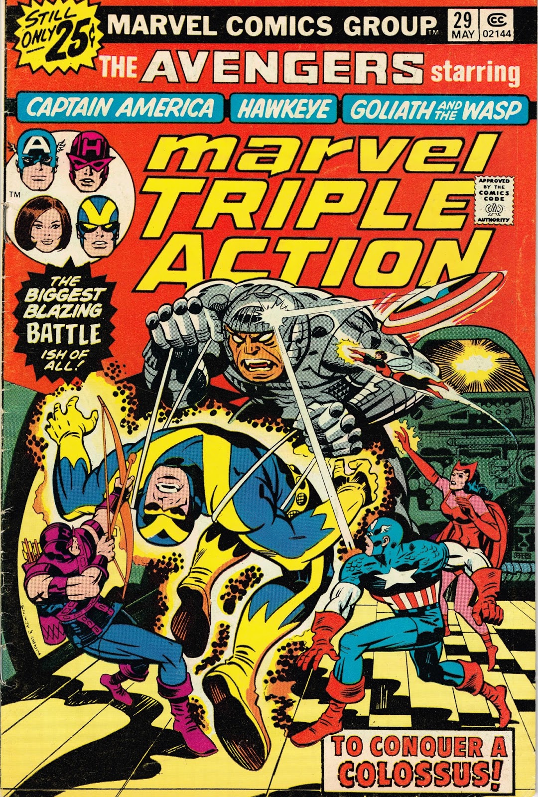 Cap'n's Comics: Marvel Triple Action #29 Cover by Jack Kirby
