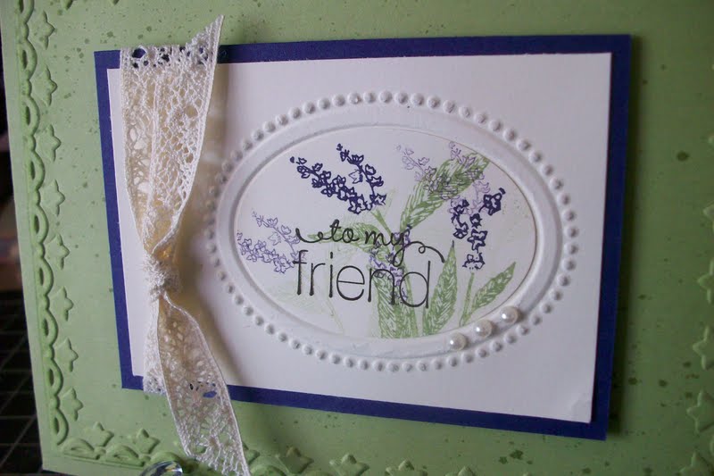 Ruth's Stamping Corner: Embossed Oval