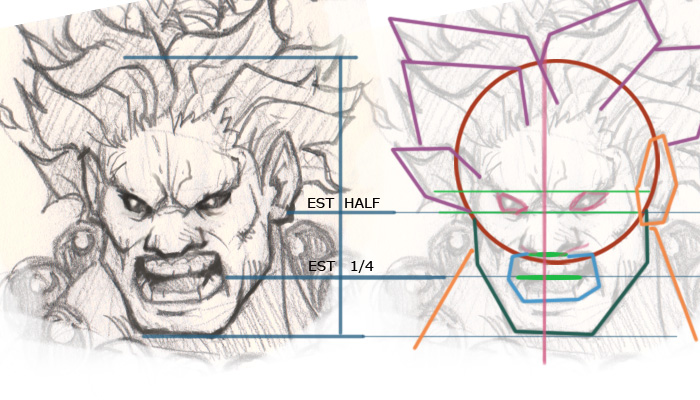 How to draw Akuma from Street fighter.