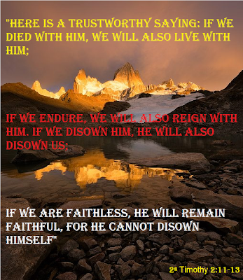 "JESUS TE AMA": 2ª Timothy 2:11-13