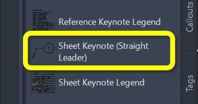 The Architect's Desktop: ACA: Sheet Keynote Symbols